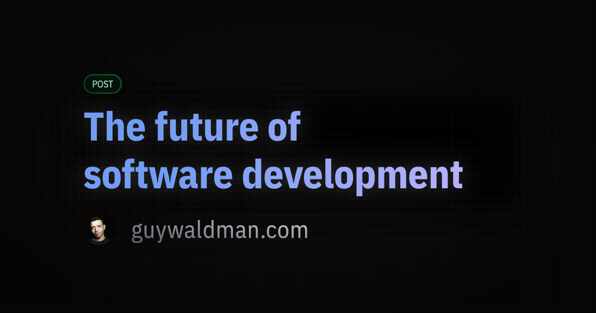 The future of software development | Guy Waldman